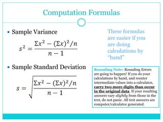 3.2 measures of variation | PPTX