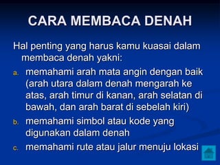 membaca denah kls 8 smt 1 | PPTX