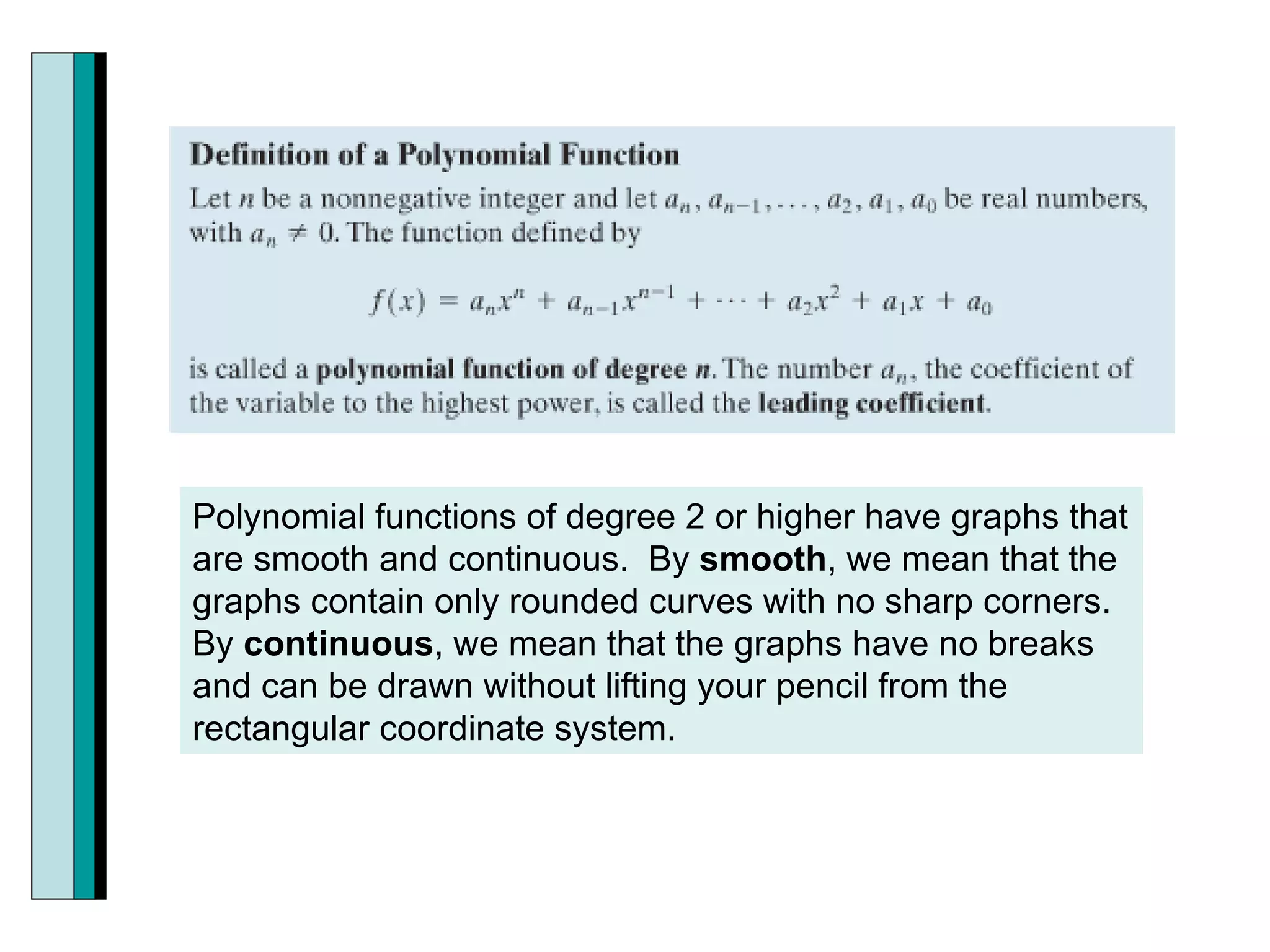 3 2 Polynomial Functions And Their Graphs | PPT