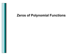 3 2 Polynomial Functions And Their Graphs | PPT
