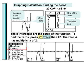 3 2 Polynomial Functions And Their Graphs | PPT