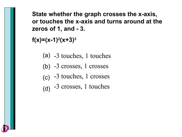 3 2 Polynomial Functions And Their Graphs | PPT