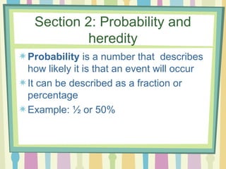 3.2 probability and heredity 2 | PPT | Genetics | Science