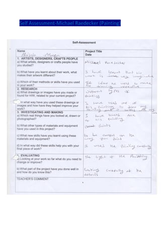3.2 self assessment painting | PDF