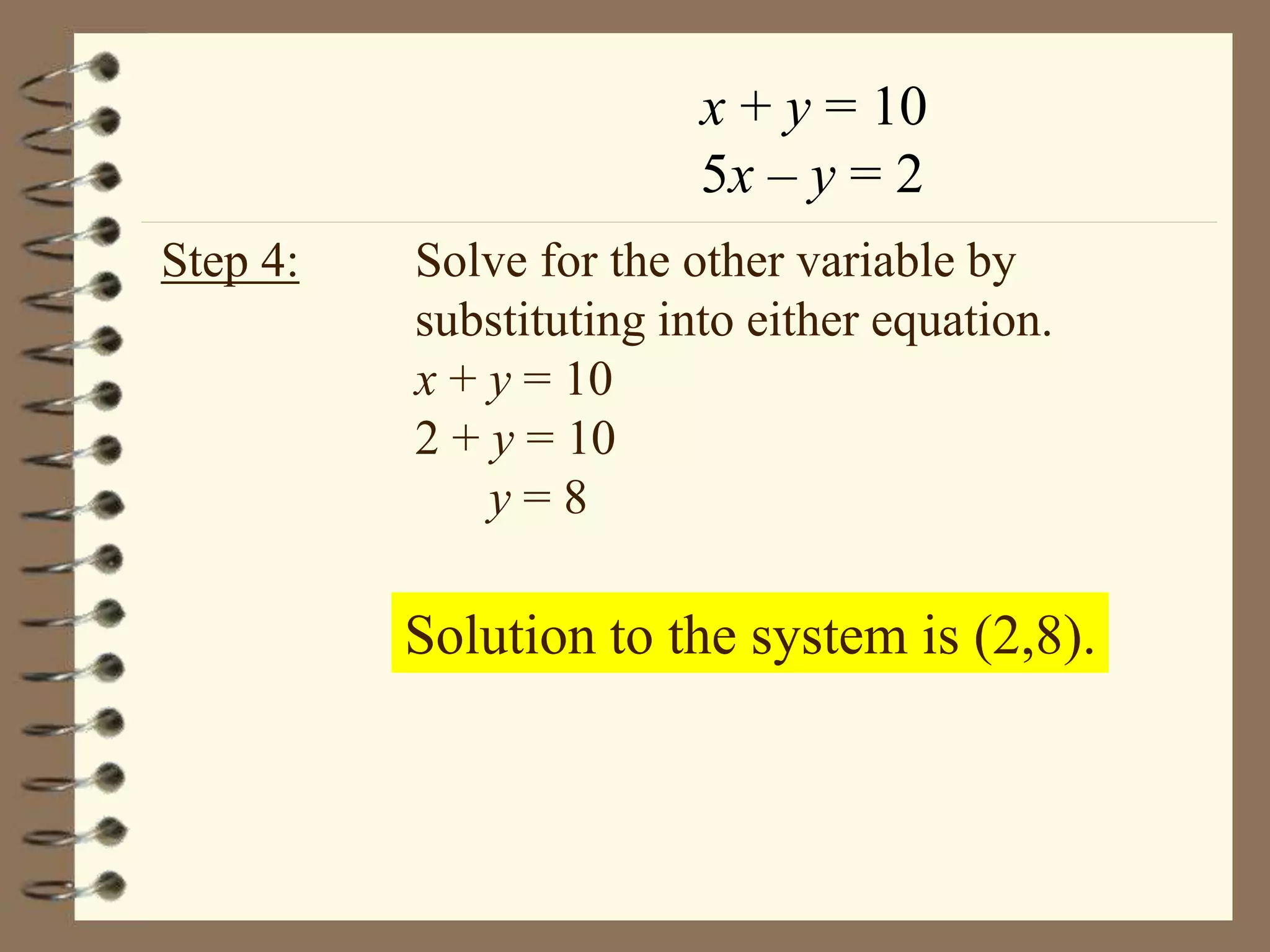 3 2 solving systems of equations (elimination method) | PPTX