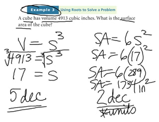 3.2 Square and Cube Roots notes 2 | PPT