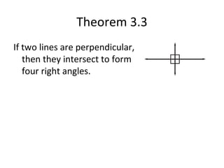 3.2 theorems about perpendicular lines | PPT