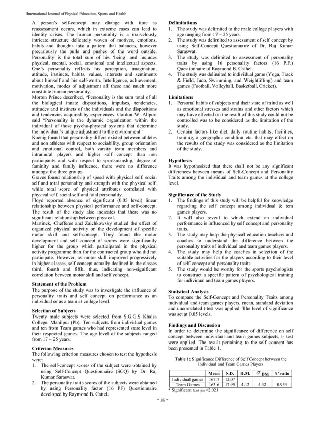 Influence of personality traits and self concept on performance as an ...