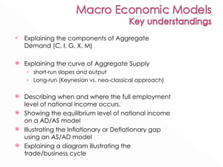 3.3 Macro Economic Models | PPT