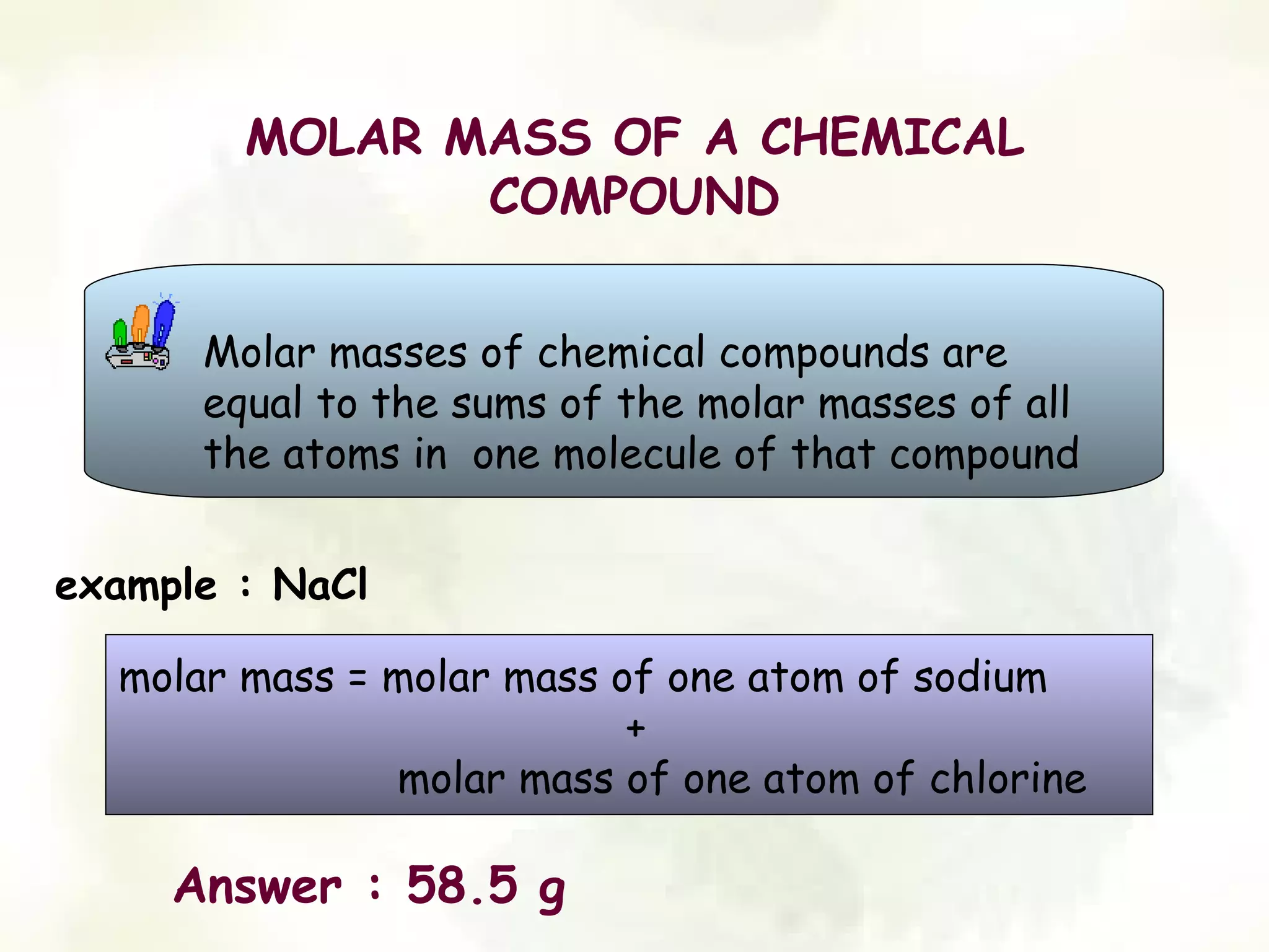 Molar mass | PPT
