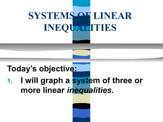 3.3 a solving systems of inequalities | PPT