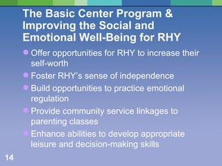 3.3 Emergency Housing Solutions for Runaway and Homeless Youth | PPT