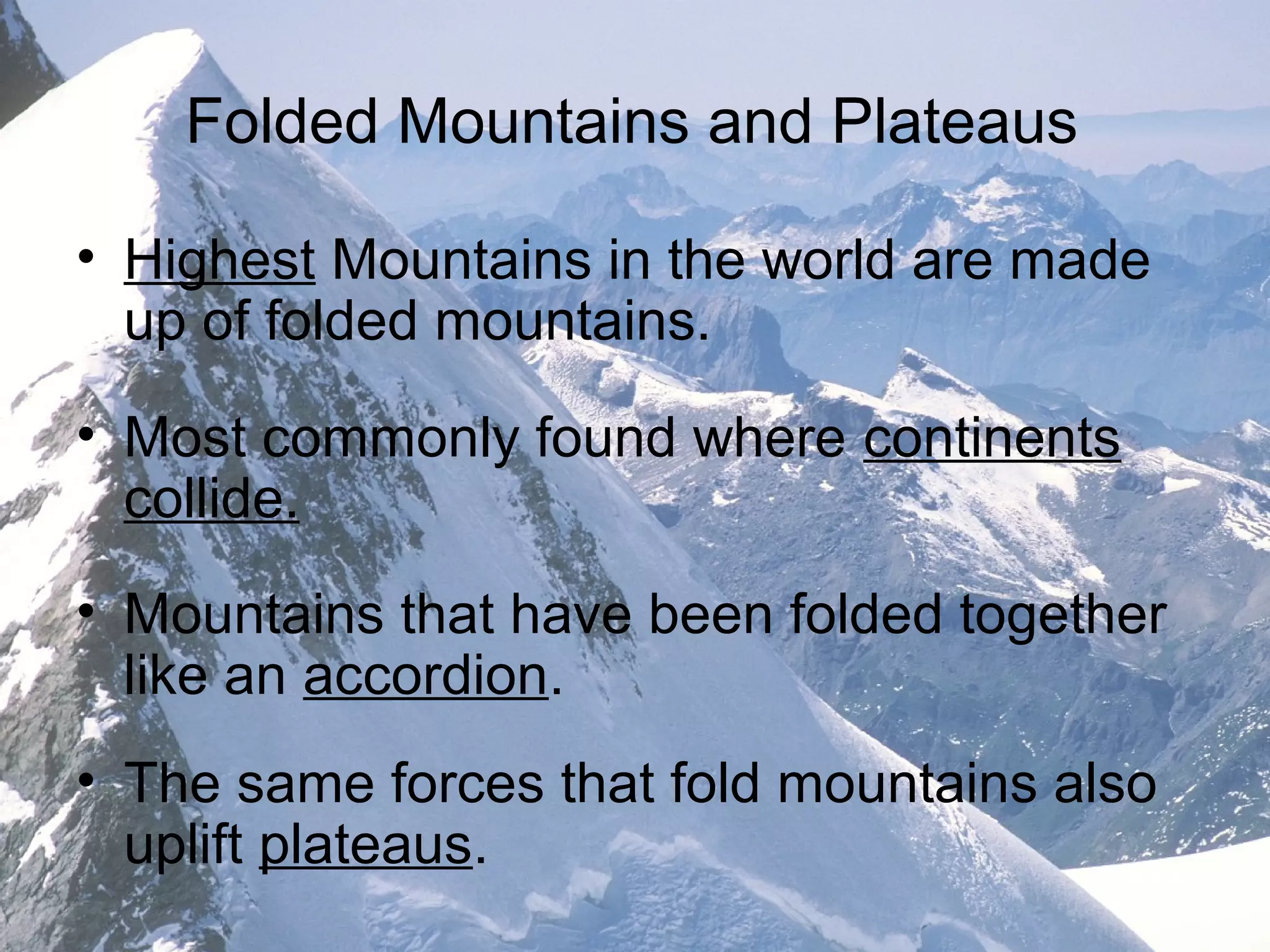 3.3 mountain formation | PPT