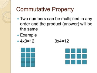Commutative Property Of Multiplication