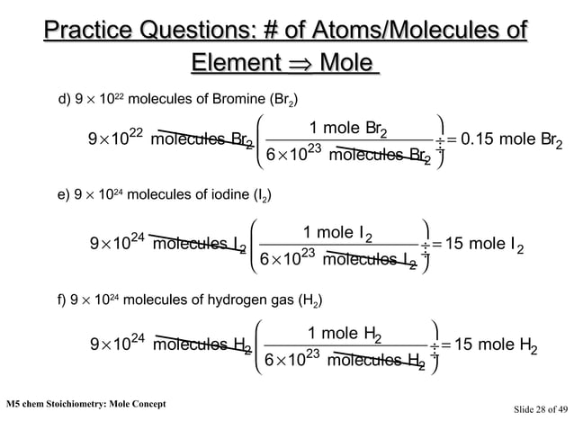 3.3 chem myp mole formula | PPT