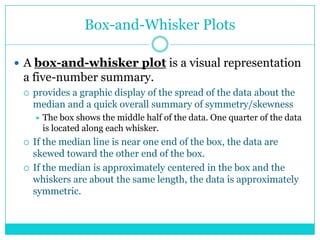 3.3 percentiles and boxandwhisker plot | PPTX