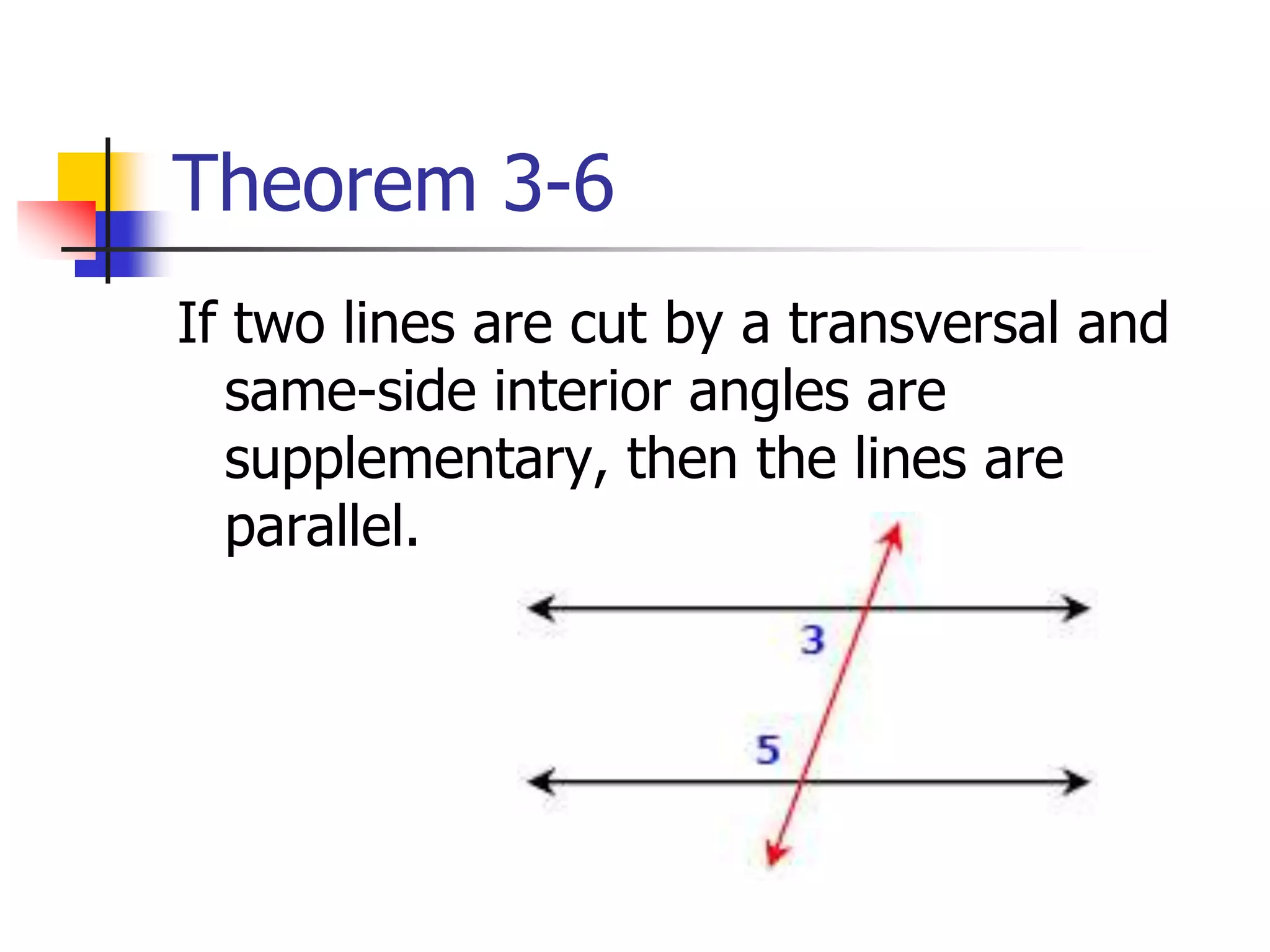 3-3 part 1 properties of parallel lines | PPTX