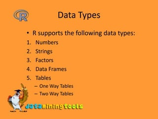 R Datatypes | PPTX