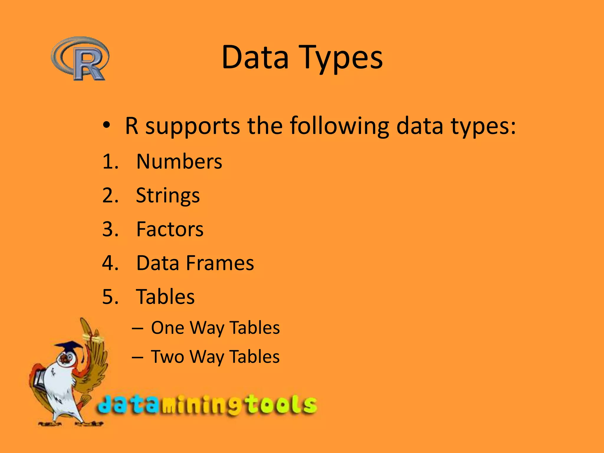 R Datatypes | PPTX