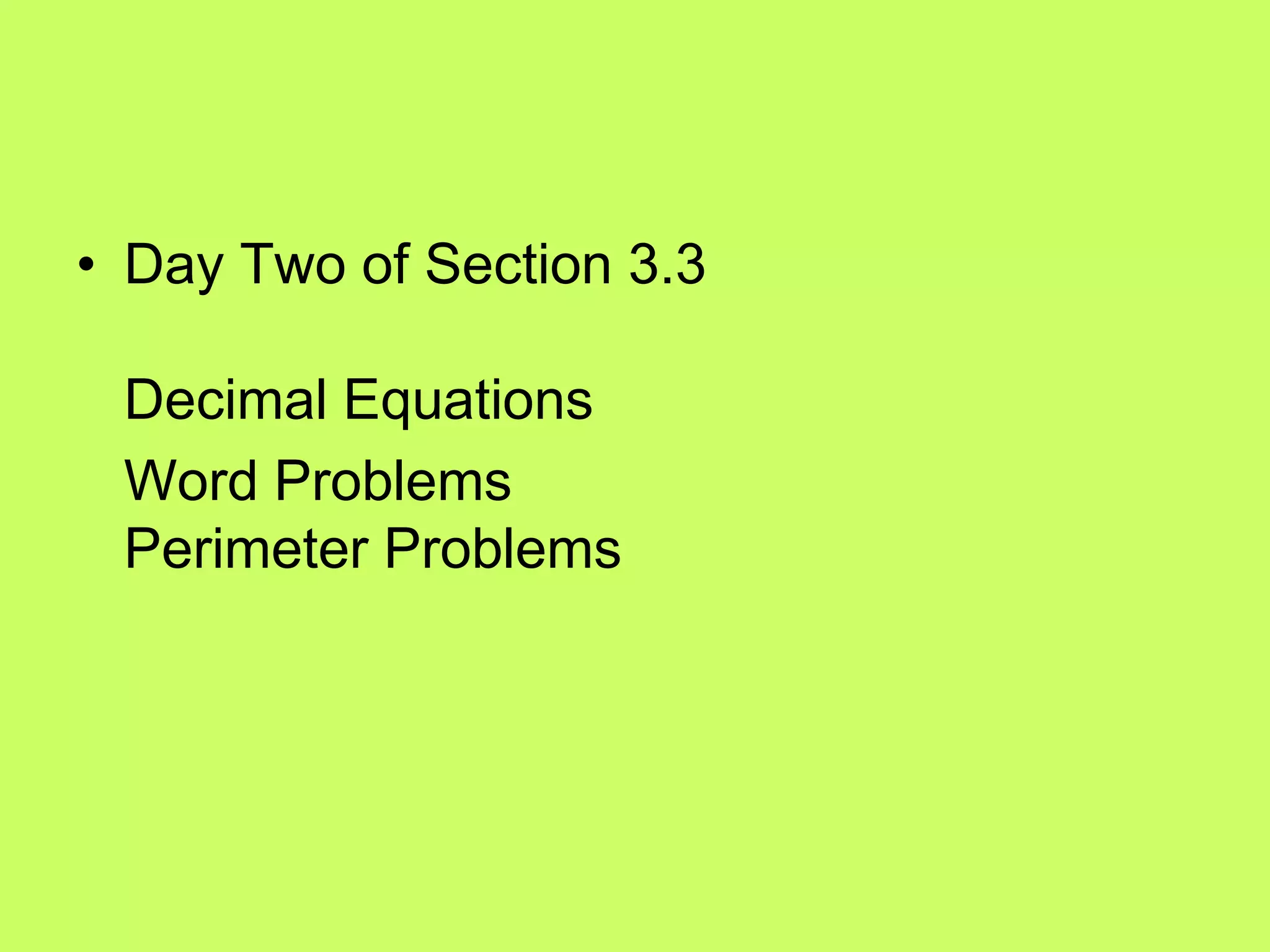 3.3 solve multi step equations - day 2 | PPT