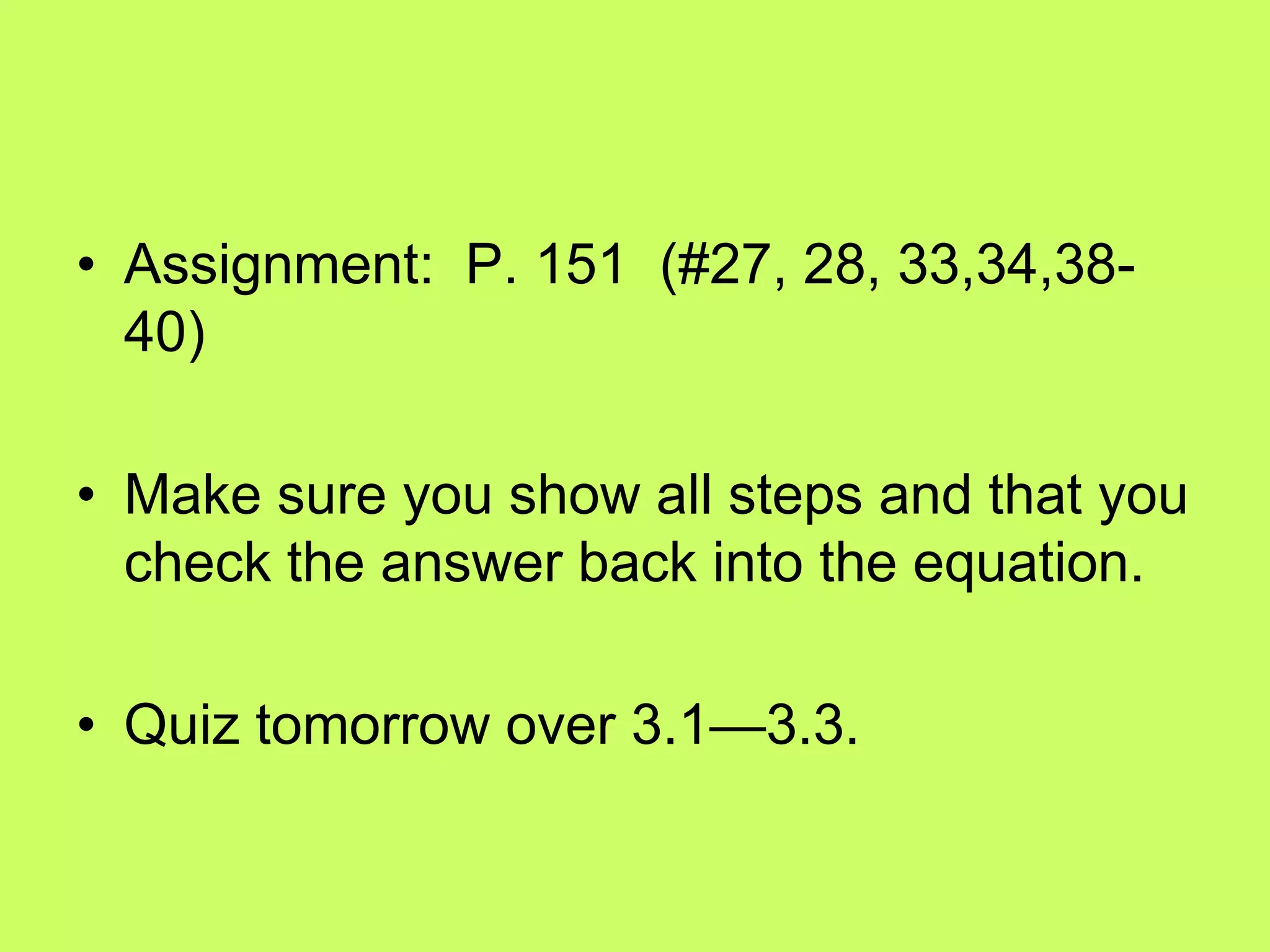3.3 solve multi step equations - day 2 | PPT
