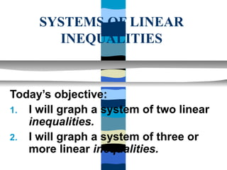 3.3 solving systems of inequalities | PPT