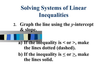 3.3 solving systems of inequalities | PPT