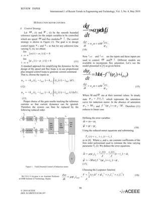 Adaptive control of saturated induction motor with uncertain load torque | PDF