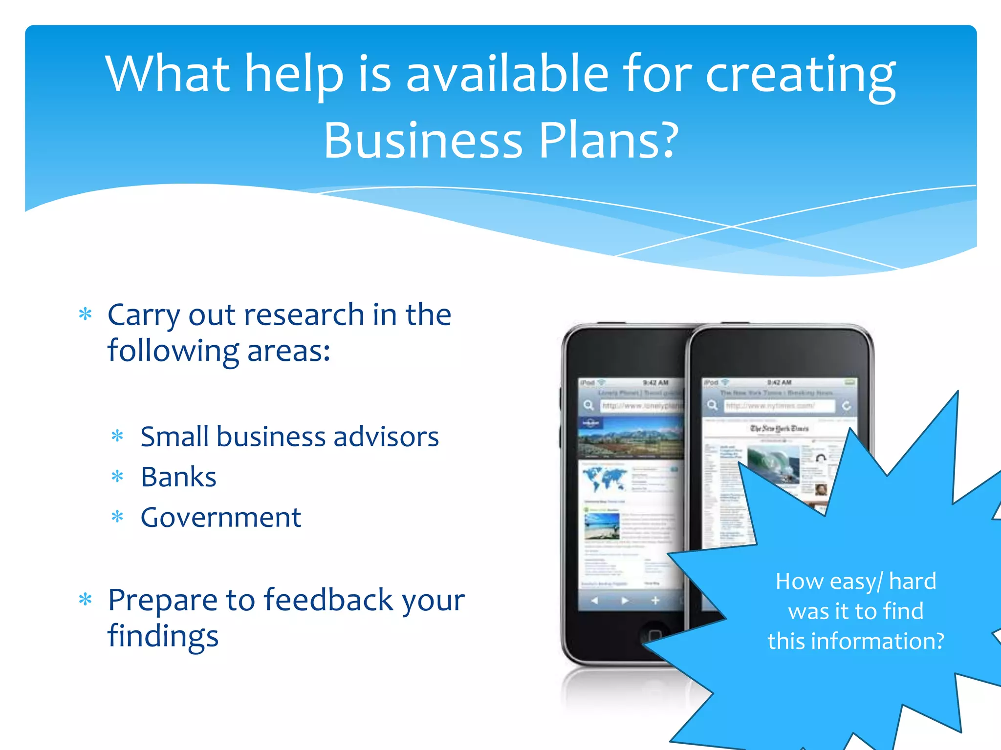 3.4 developing business plans - moodle | PPTX