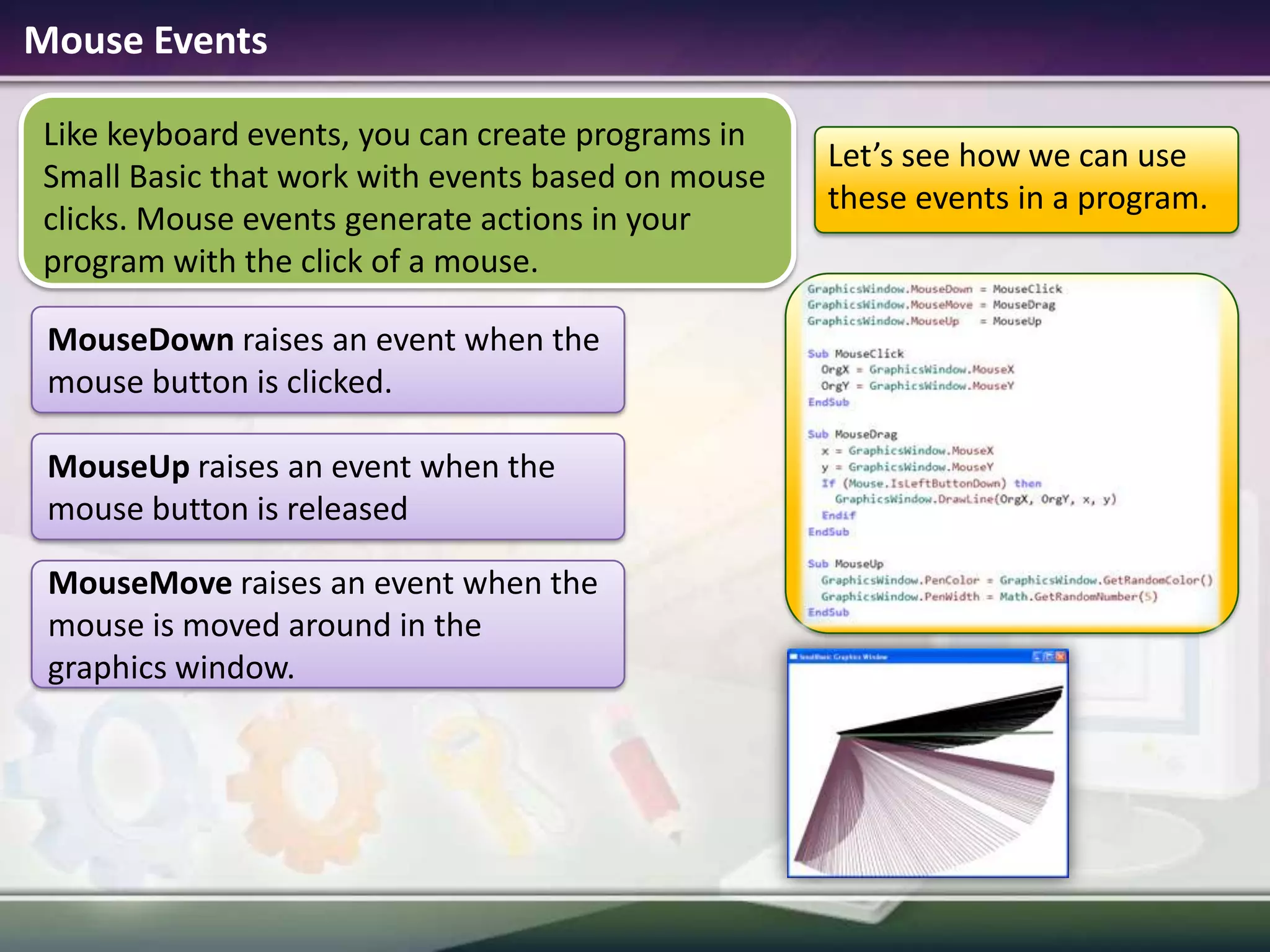 3.4 events and interactivity | PPTX