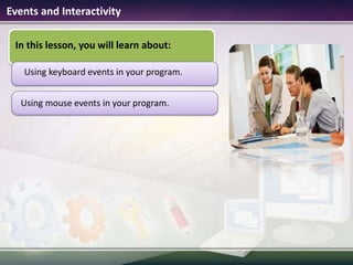 3.4 events and interactivity | PPTX