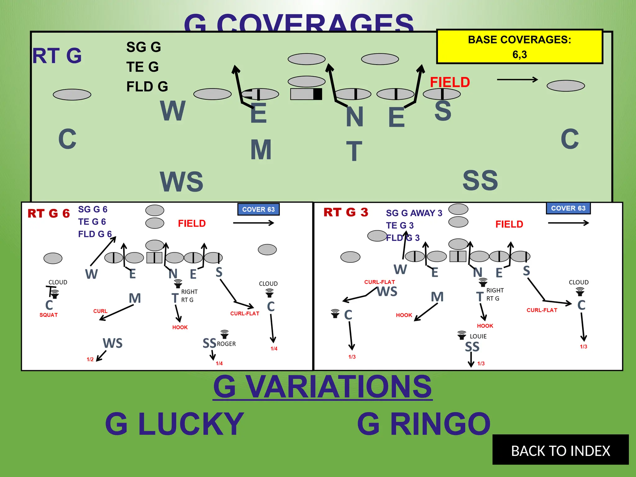 3-4 Defensive Playbook - Fronts, Coverages, & Blitz's | PPTX