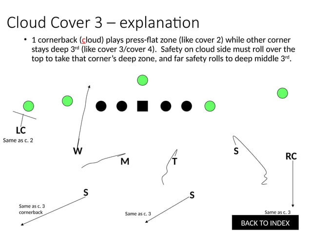 3-4 Defensive Playbook - Fronts, Coverages, & Blitz's | PPTX