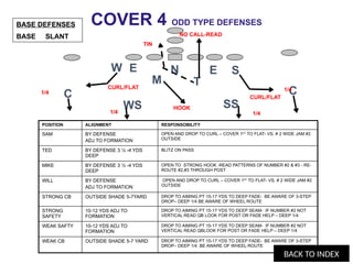3-4 Defensive Playbook - Fronts, Coverages, & Blitz's | PPTX