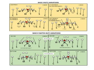 3-4 Defensive Playbook - Fronts, Coverages, & Blitz's | PPTX