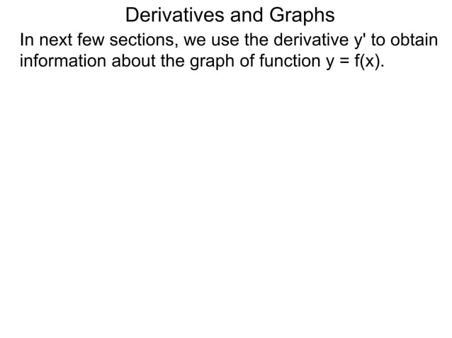 3.4 derivative and graphs | PPTX