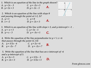 3-4 Equations of Lines.ppt