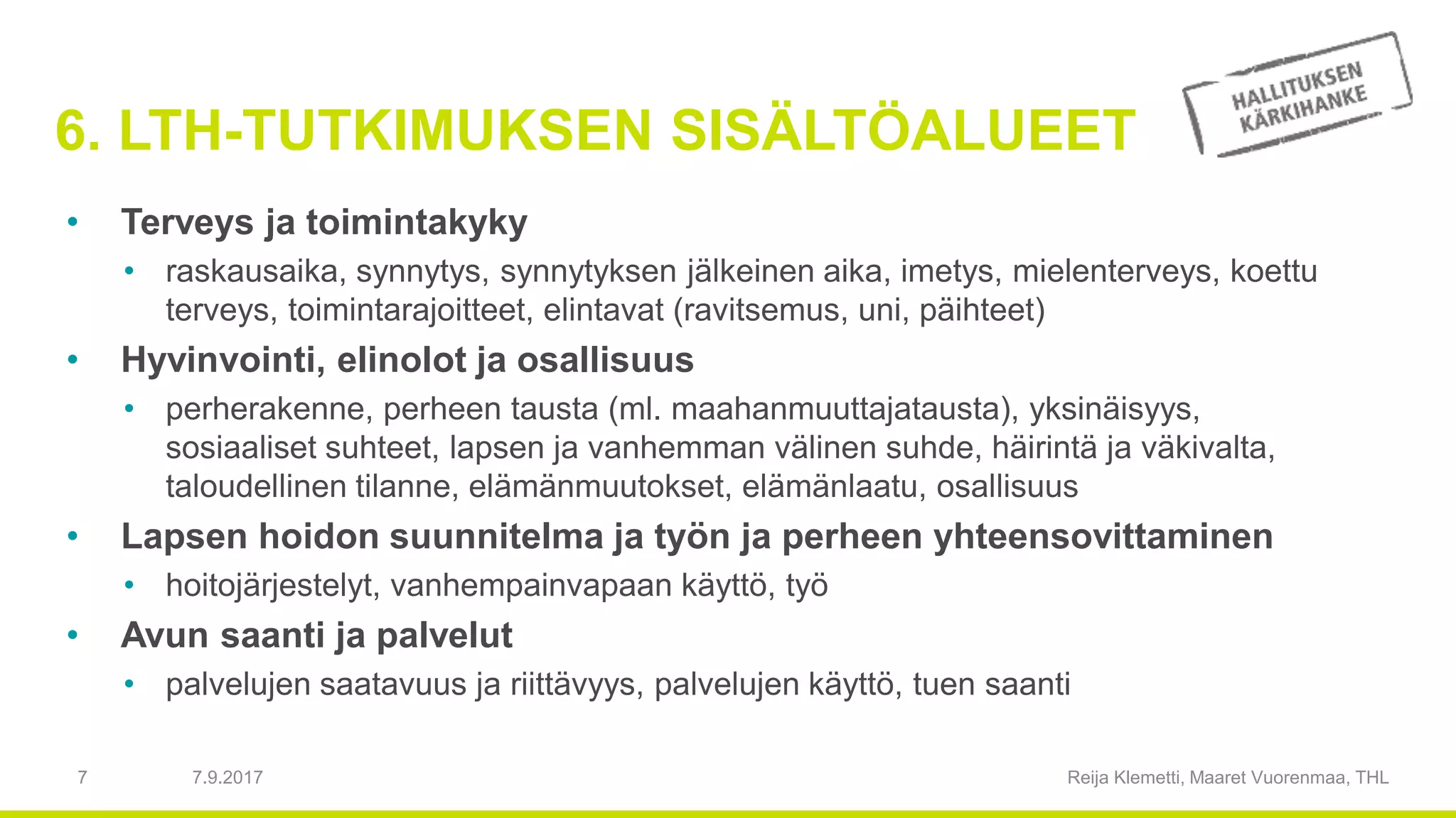 Lasten terveys, hyvinvointi ja palvelut | PPTX