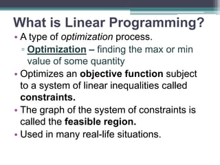 3 4 linear programming | PPT