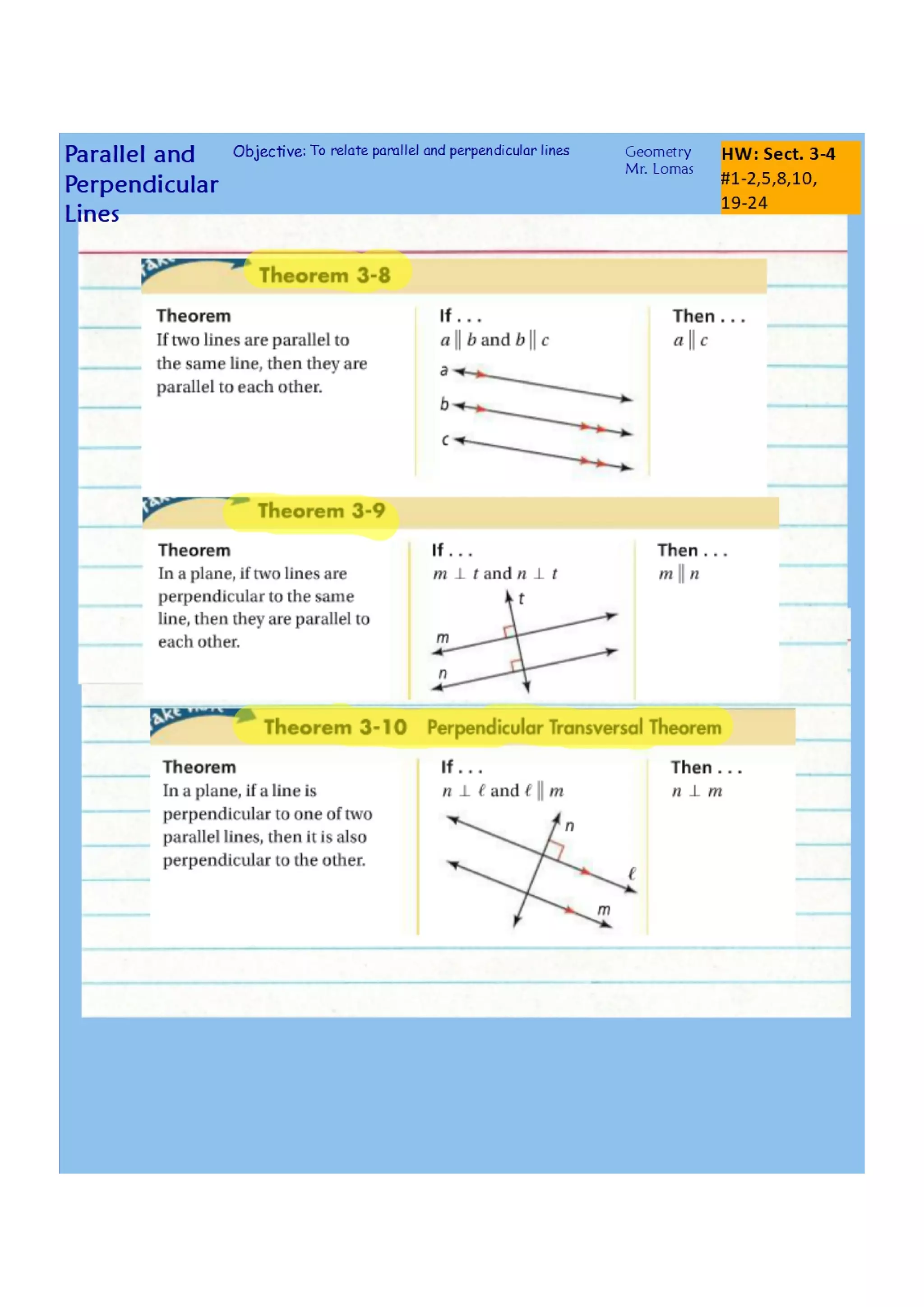 3 4 parallel and perpendicular lines | PDF