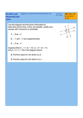 3 4 parallel and perpendicular lines | PDF
