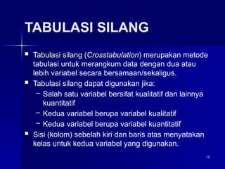 Penyajian Data statistik berupa tabel dan grafik | PPTX