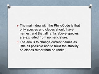 3.4 phylocode | PPTX