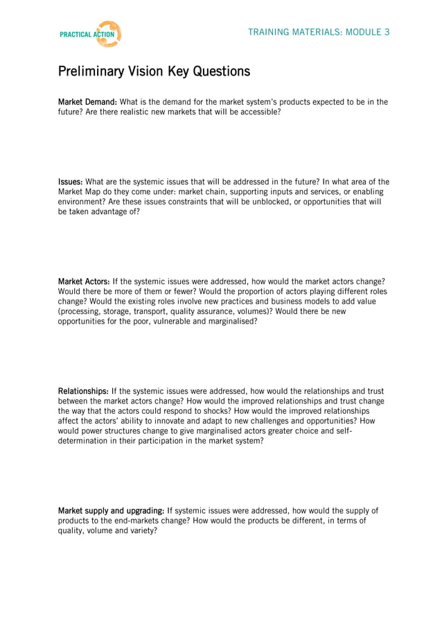 Step 3 Training Materials - Preliminary Vision Questions | PDF