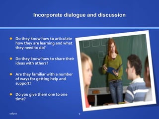 3. 4 Promote dialogue as a means of learning | PPTX | Educational ...