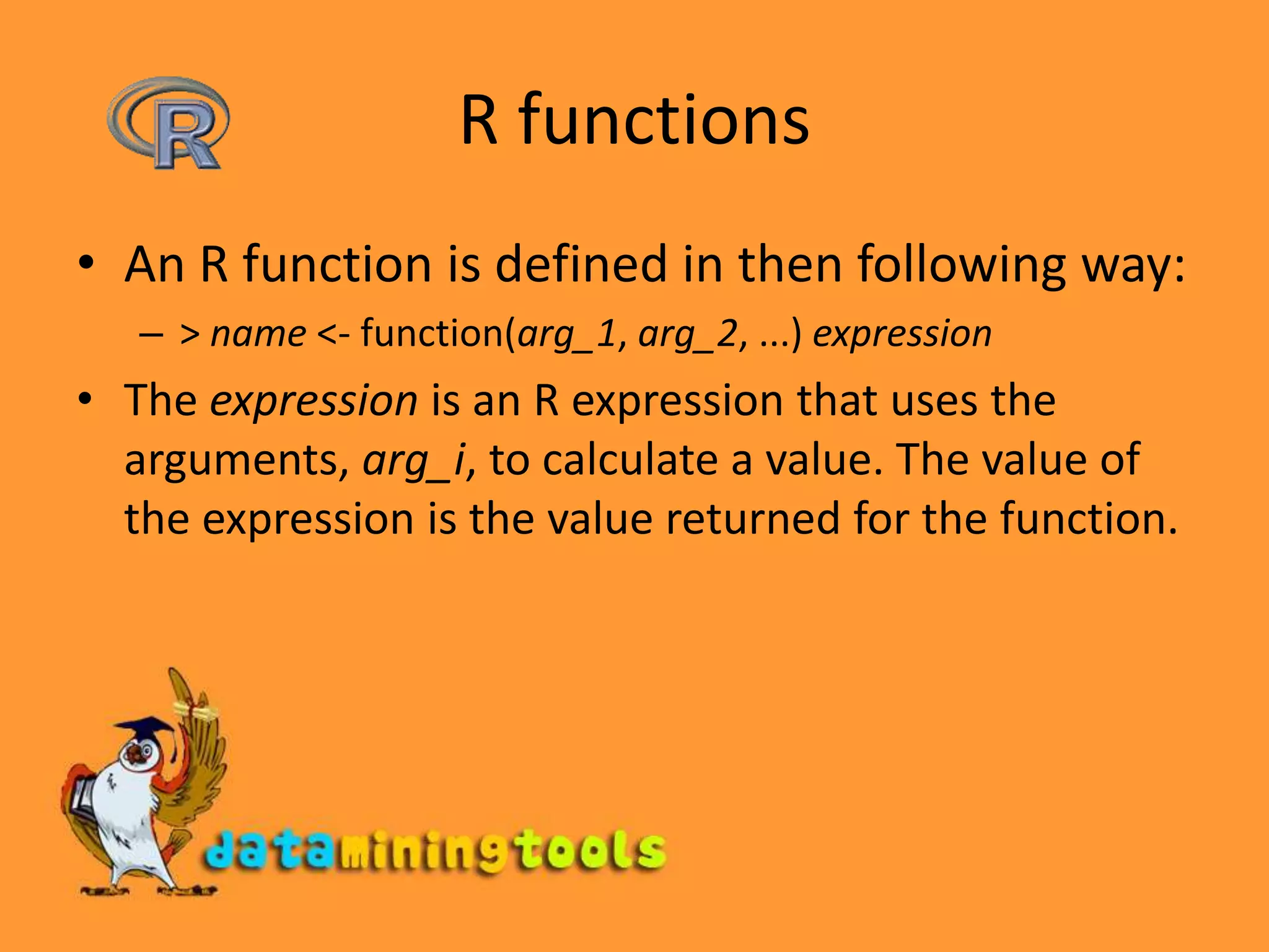 R Functions Ppt