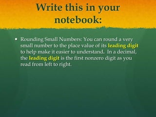 3.4 rounding decimals | PPT
