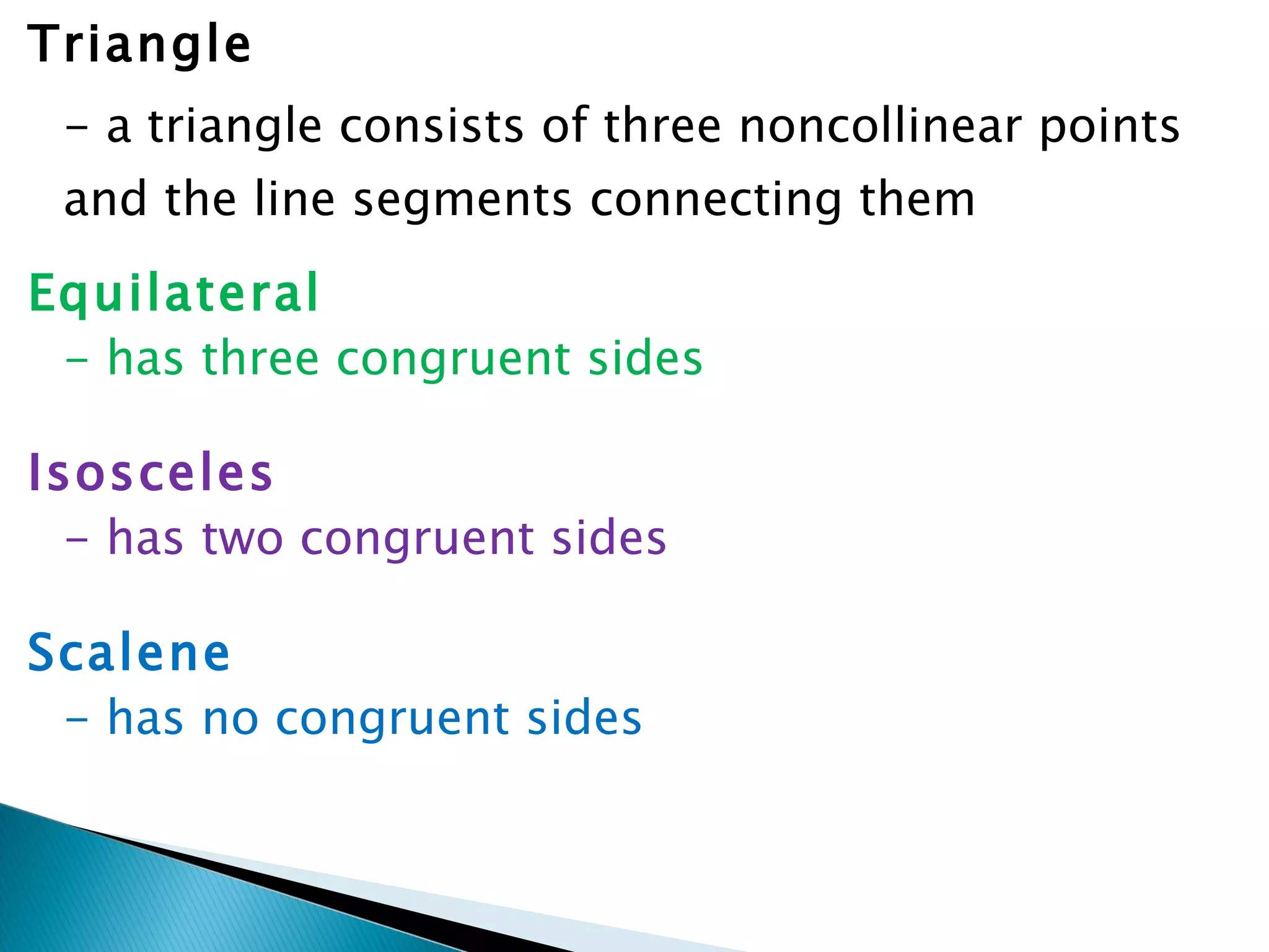 TechMathI - 3.4 - The Triangle Sum Theorem | PPT