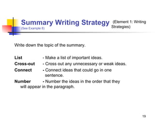 Writing Summaries | PDF