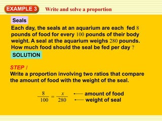3.5 & 3.6 writing and solving ratios and proportions day 2 | PPTX